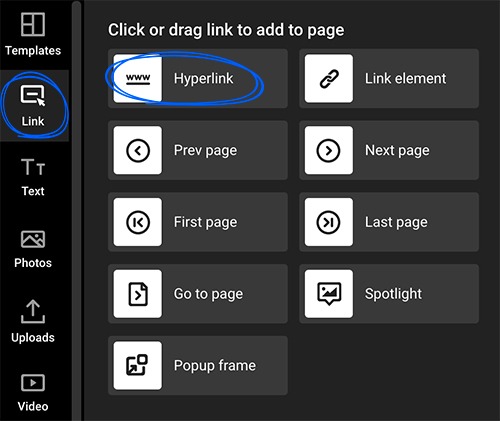 Adding links to a flipbook Adding links to a flipbook